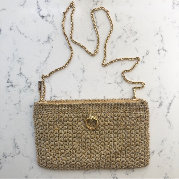 Rodo | Bags | Vintage Rodo Gold Chain Metallic Knit Purse | Poshmark